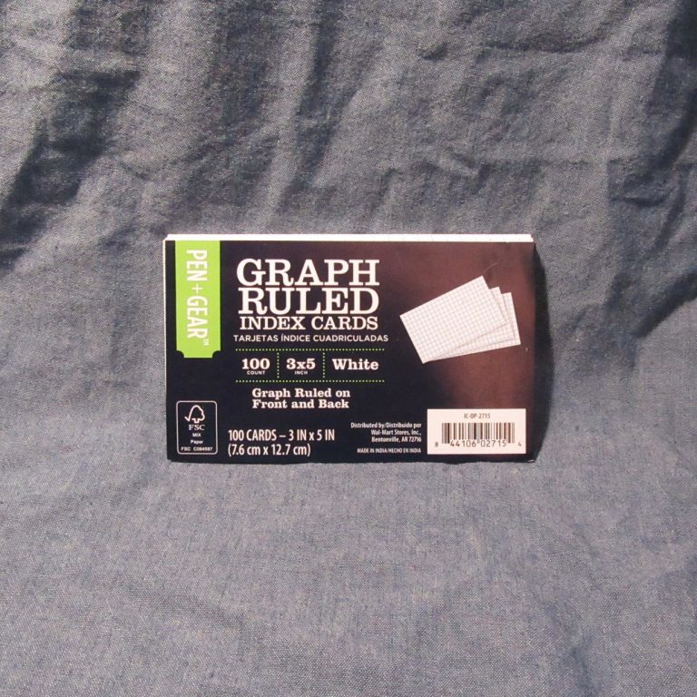 Review: Pen+ Gear Graph Ruled Index Cards | Comfortable Shoes Studio
