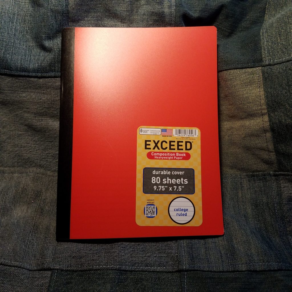 Review: Composition Notebooks at Walmart | Comfortable Shoes Studio